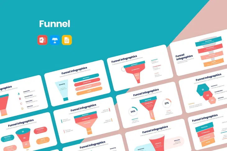 Funnel Infographics Template - SlideBulk