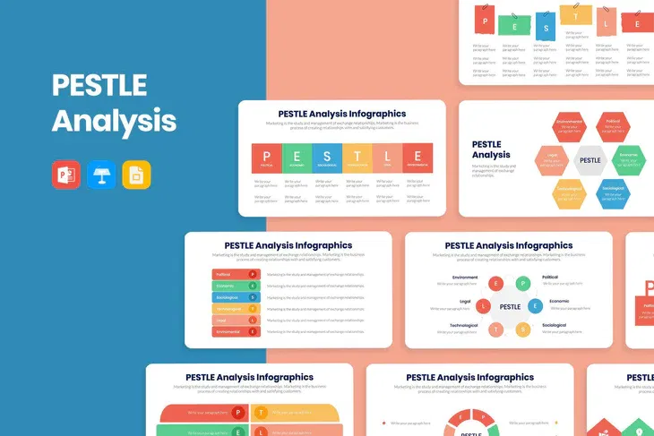 PESTLE Analysis Infographics - SlideBulk